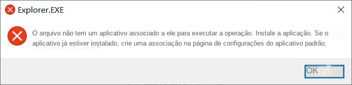 Como corrigir o Windows Este arquivo não possui um programa associado a ele para executar este ...