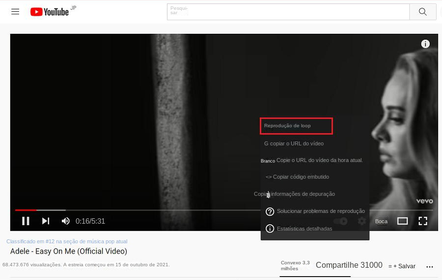 Como fazer um loop em um vídeo do YouTube? - Rene.E Laboratory