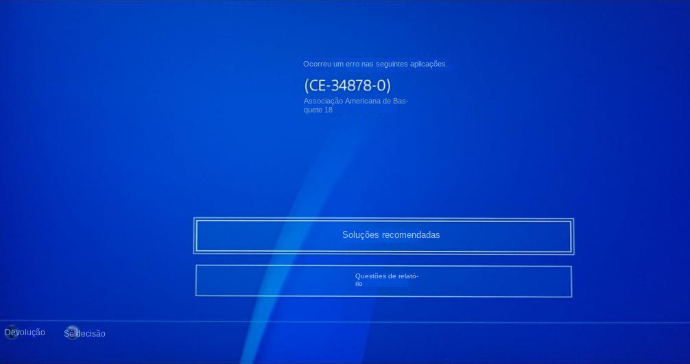 Como corrigir o código de erro CE-34878-0 do PS4 (PlayStation 4) - Rene ...